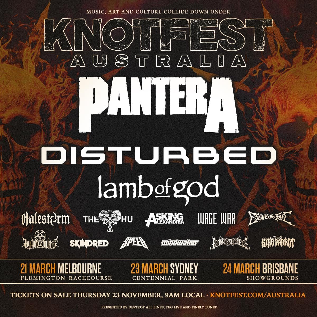 Knotfest Australia 2024 Flemington Racecourse melbourne 21 2024 Last.fm