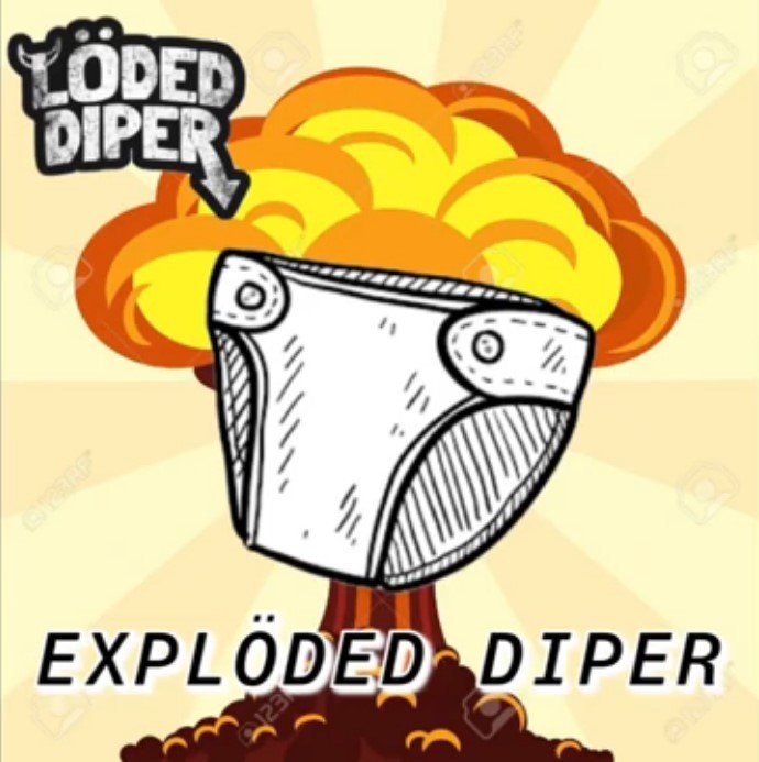 Exploded Diper Clipart