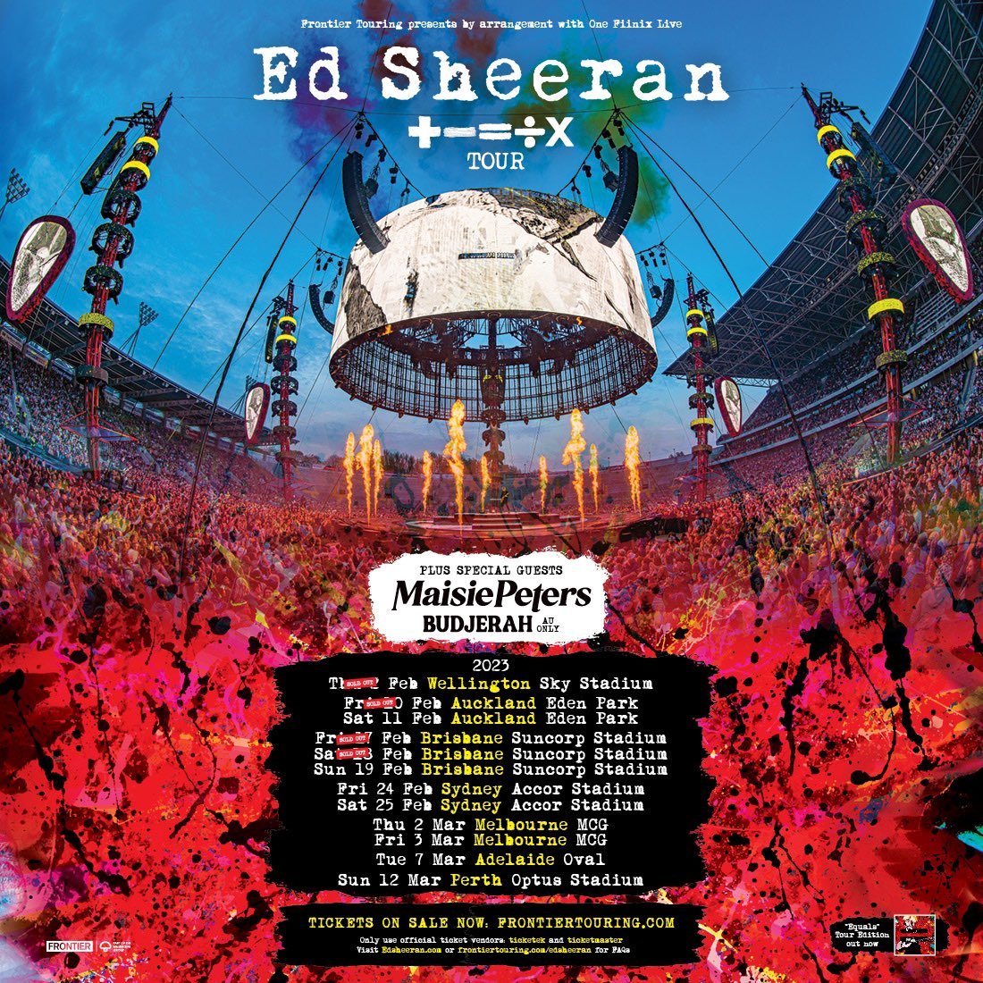 Ed Sheeran Tour Poster 2023 Informacionpublica Svet Gob Gt