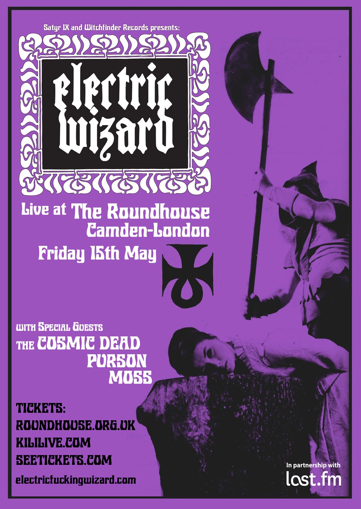 Electric Wizard We Live Poster