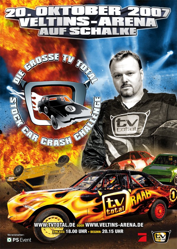 Stock Car Crash Challenge Logo PokerStars.de Bei Der Morgigen TV Total